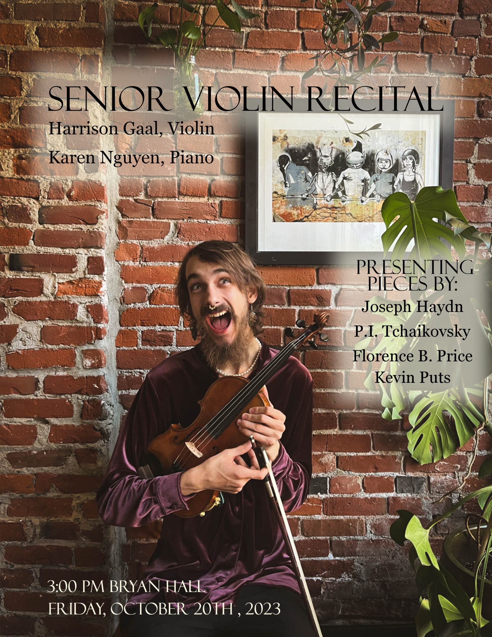 Student Recital: Harrison Gaal, violin | Events | Washington State ...
