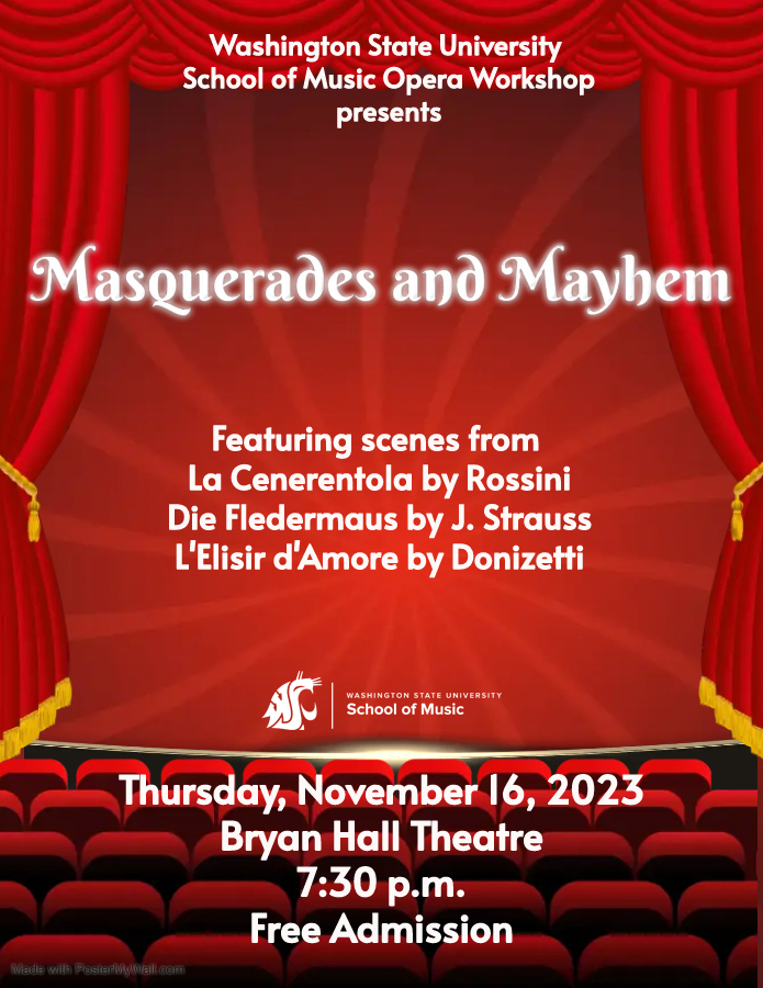 Opera Workshop Masquerades and Mayhem | Events | Washington State ...