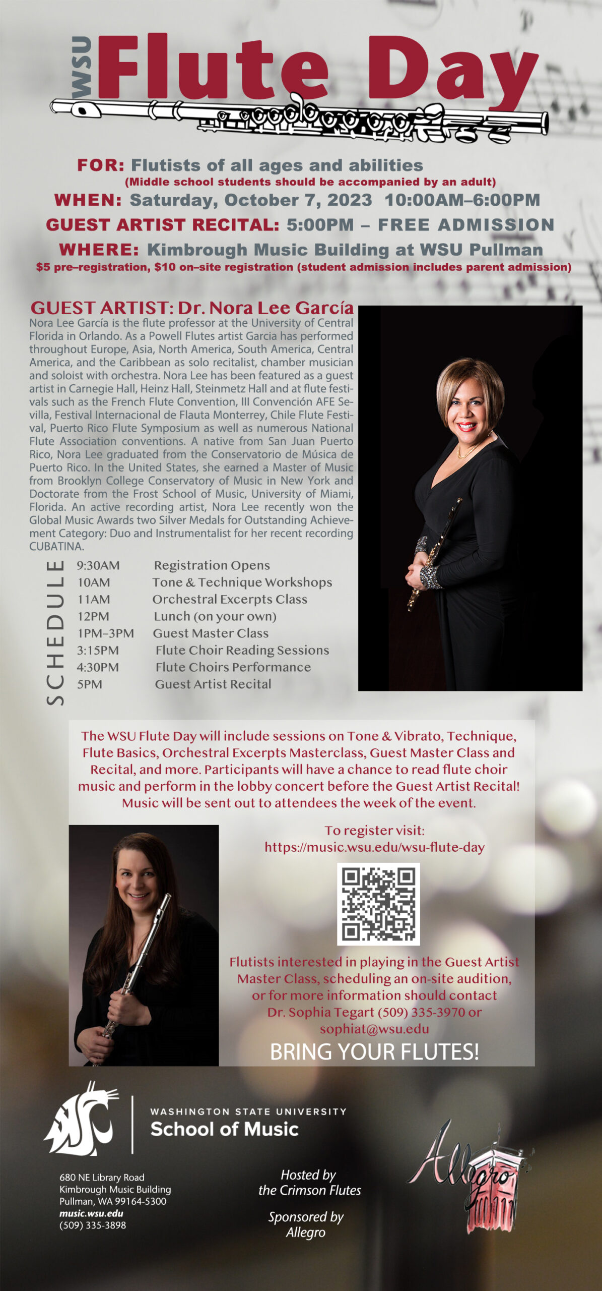 WSU Flute Day | Events | Washington State University