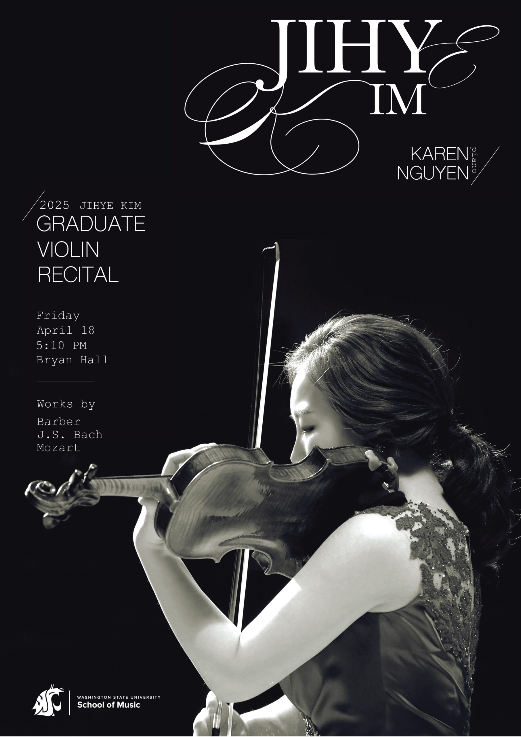 Graduate Recital: Jihye Kim, violin | Events | Washington State University