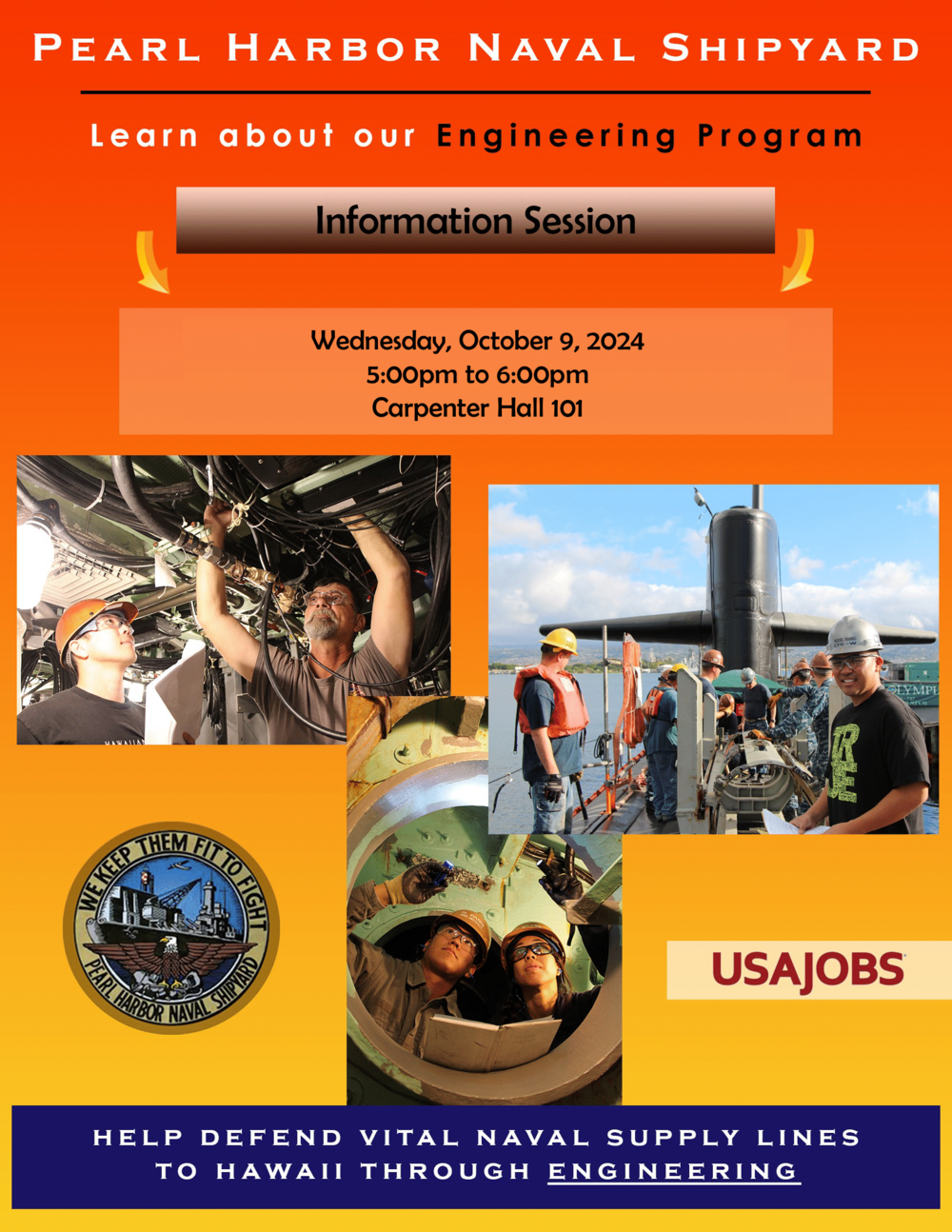 Pearl Harbor Naval Shipyard Information Session | Events | Washington ...