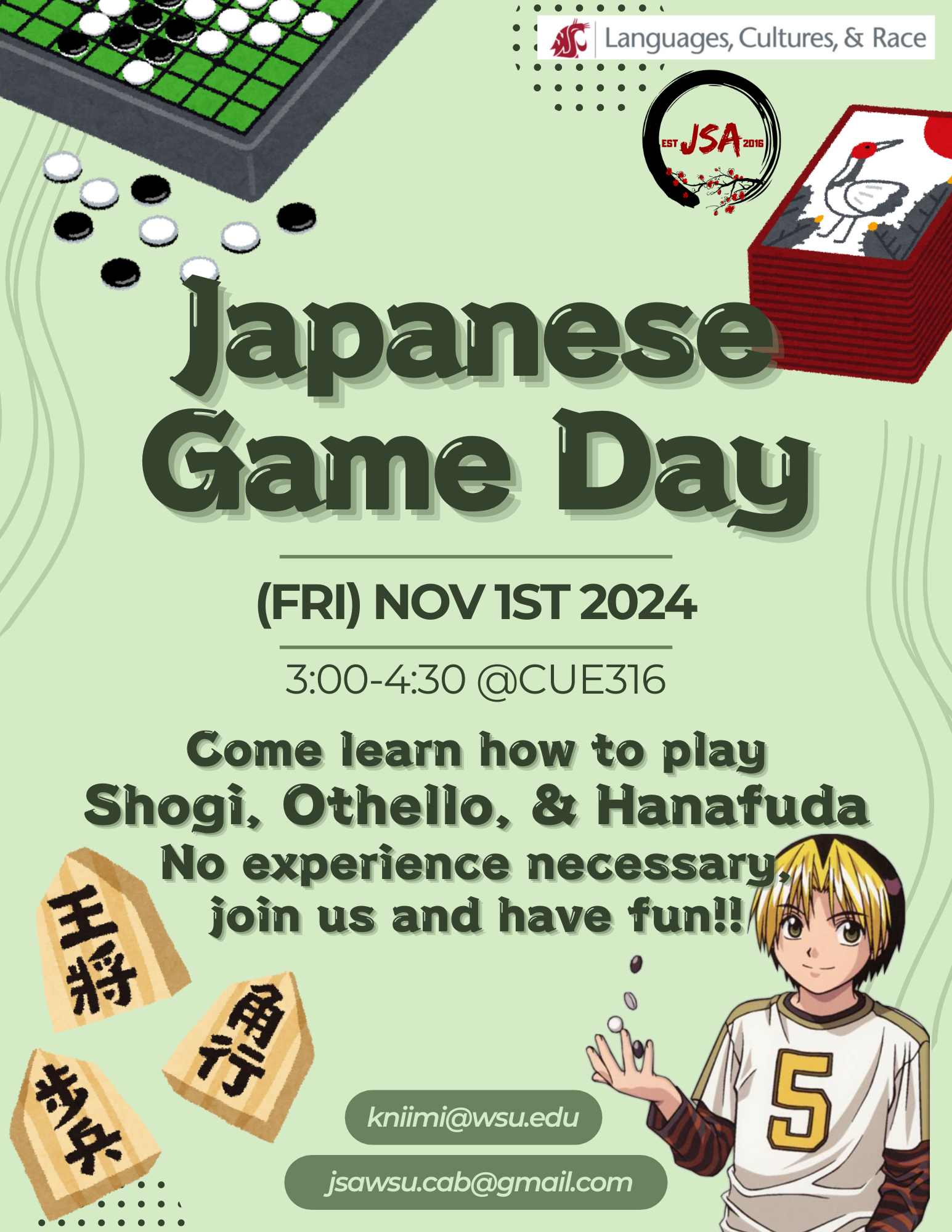 Japanese Game Day | Events | Washington State University