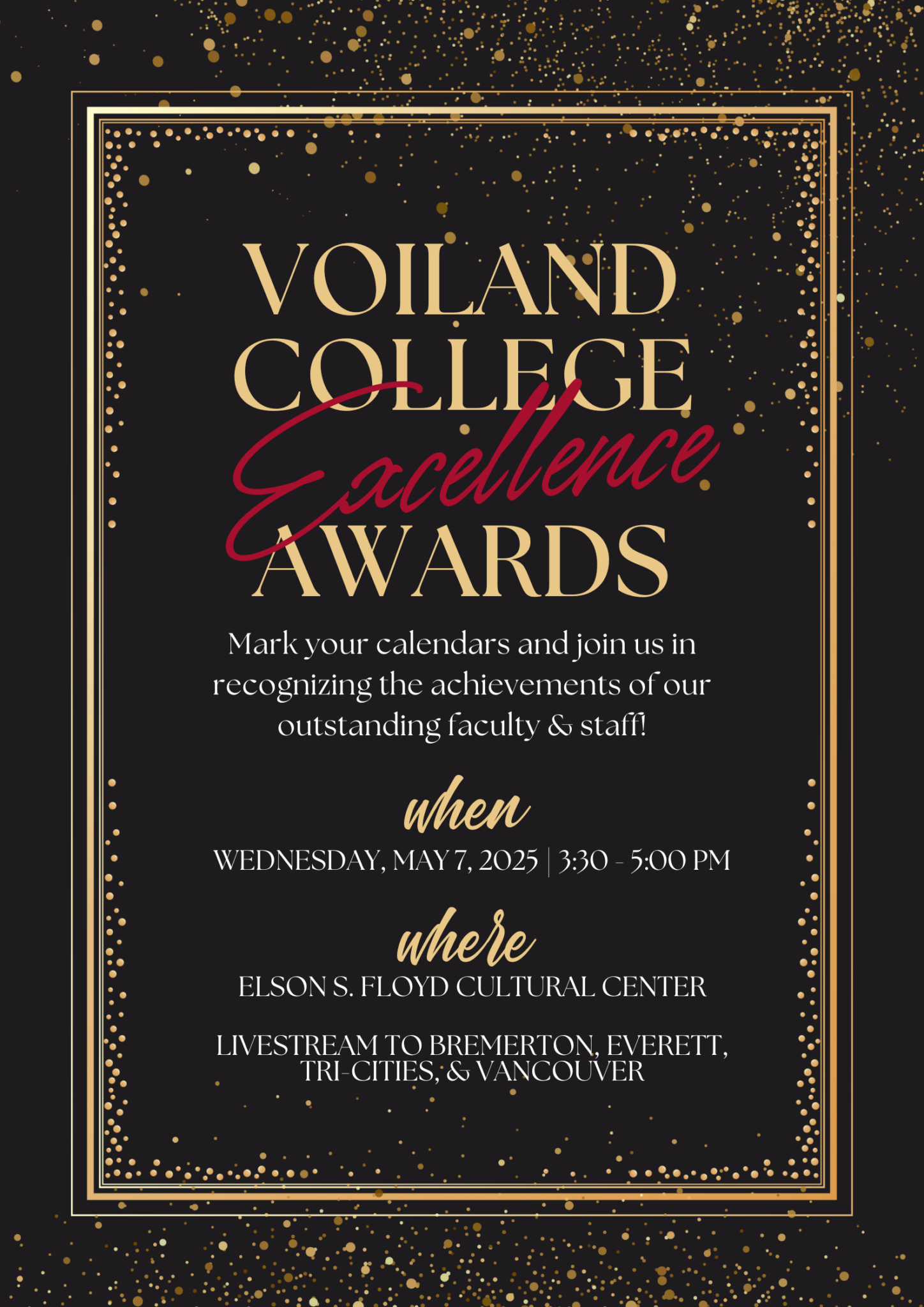 2025 Voiland College Excellence Awards | Events | Washington State ...
