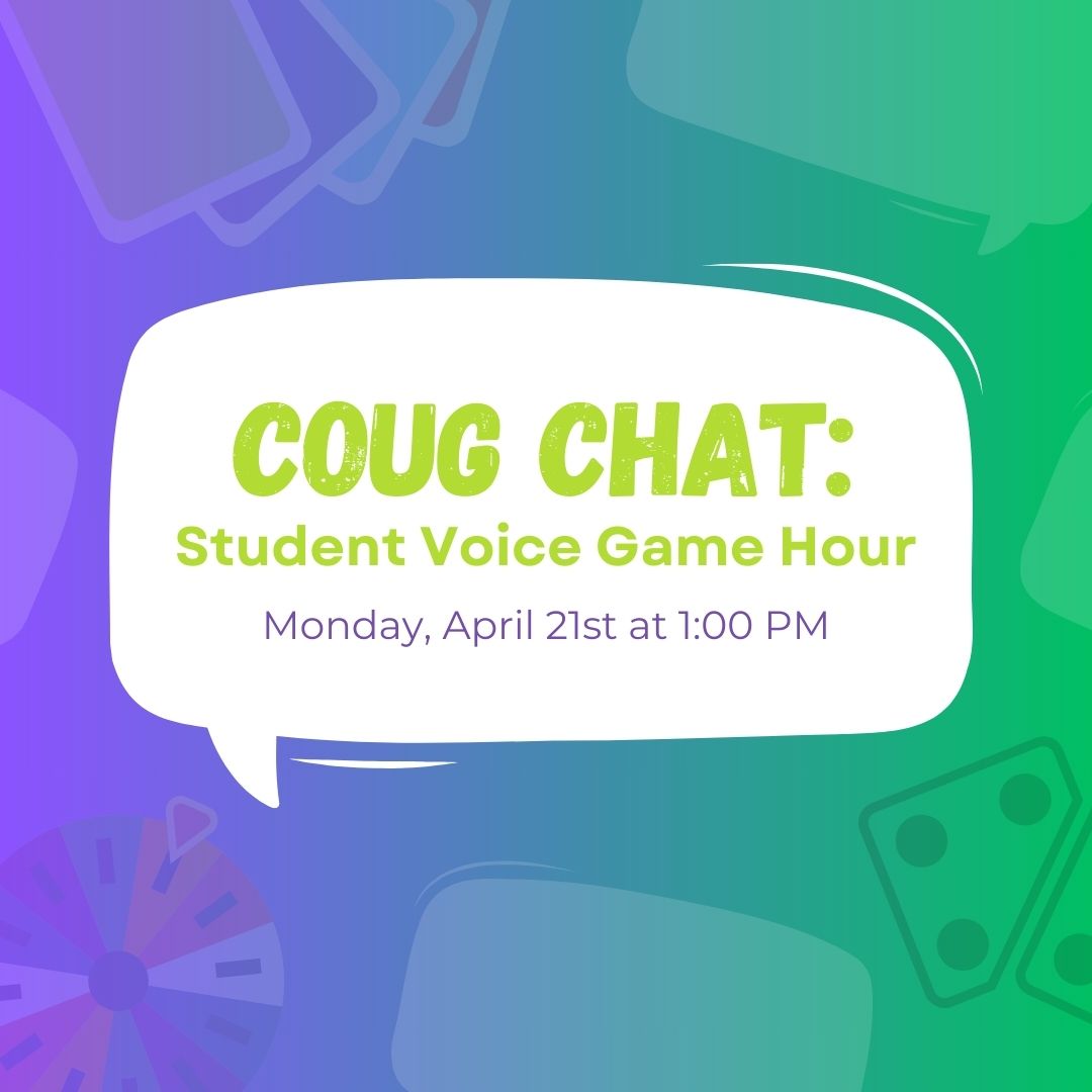 ASWSUG Coug Chat: Student Voice Game Hour | Events | Washington State ...