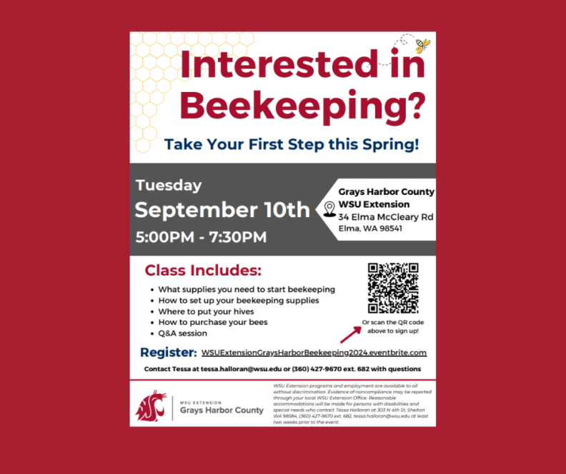 Beekeeping Workshop | Grays Harbor County | Washington State University