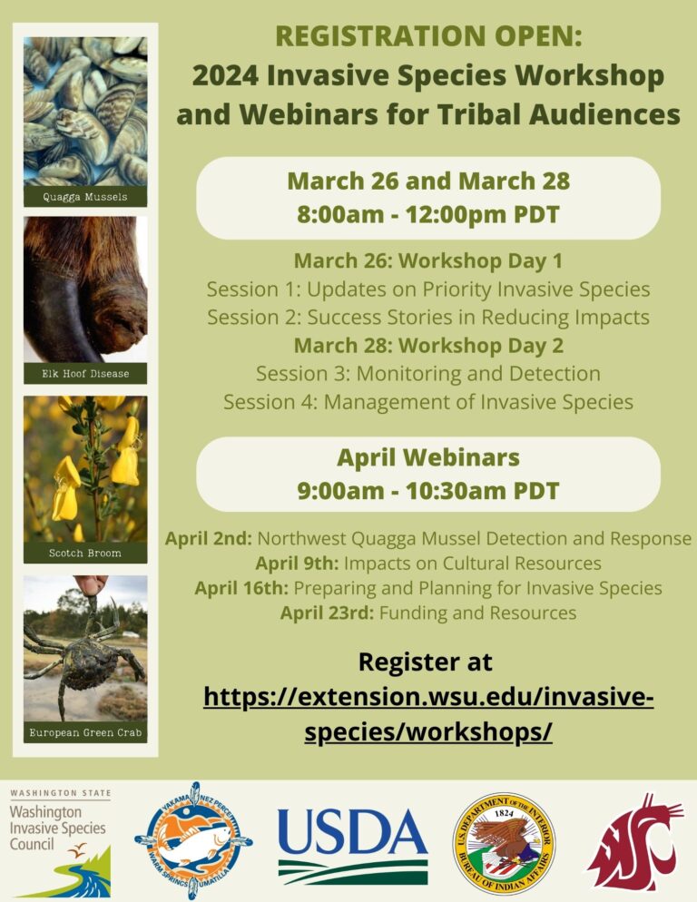 Workshops and Webinars | Invasive Species | Washington State University
