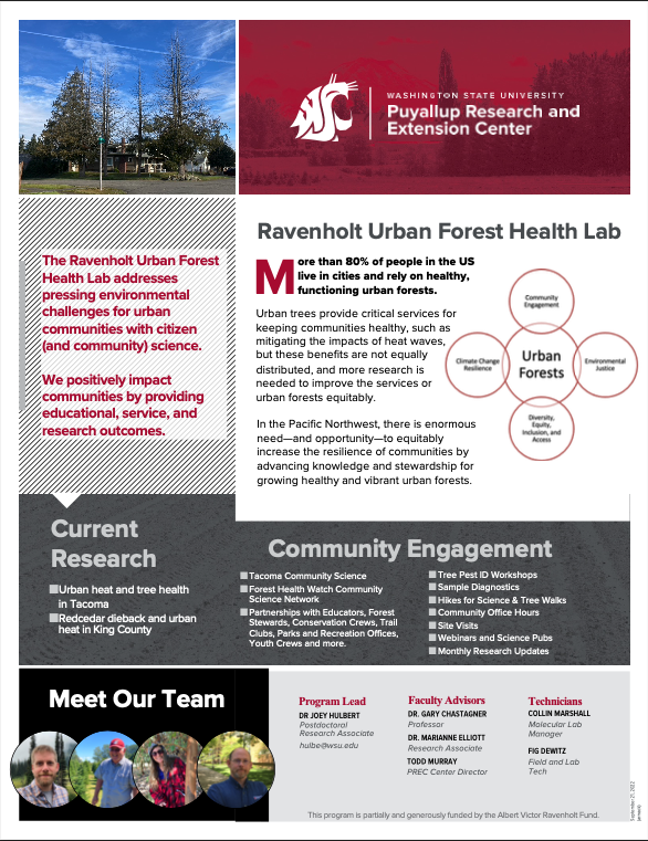 WSU Urban Forest Health Lab | Washington State University