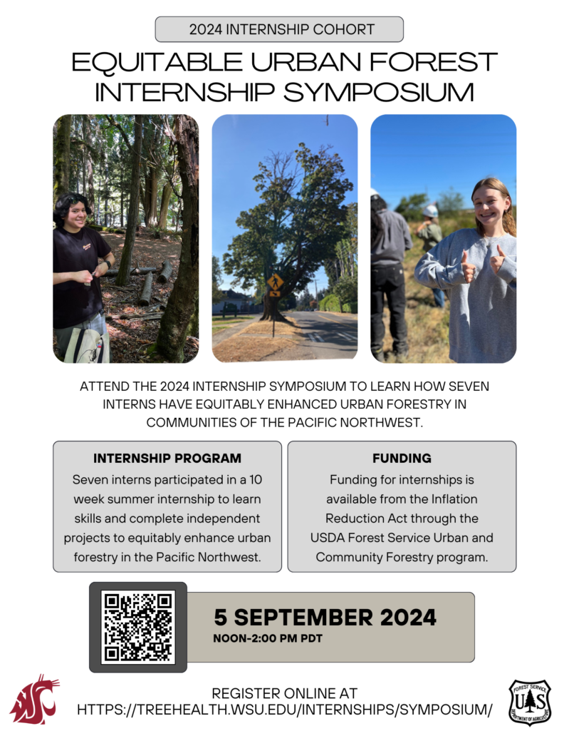 2024 WSU Equitable Urban Forest Internship | WSU Urban Forest Health Lab | Washington State ...