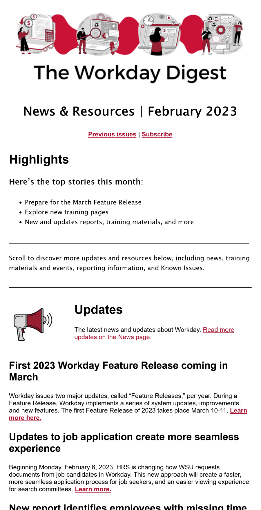 New Workday Digest layout and design coming in May | Modernization ...