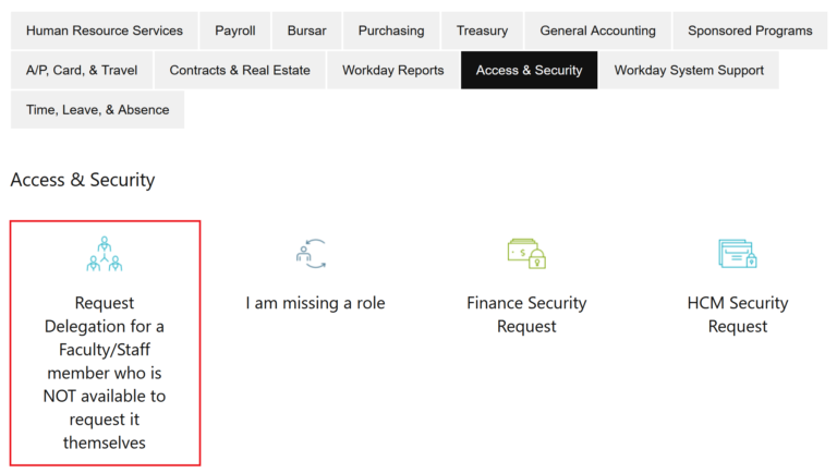 New “Request Delegation” ticket in Workday Service Desk | Modernization ...
