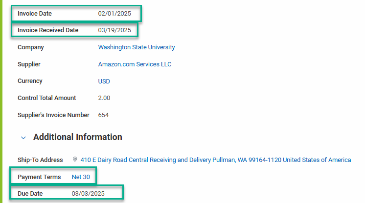 Update to Supplier Invoice payment processing functionality ...