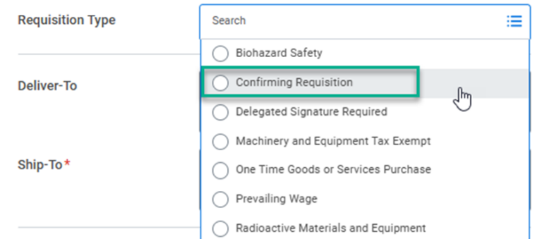 Two new Requisition and Purchase Order types available in Workday ...
