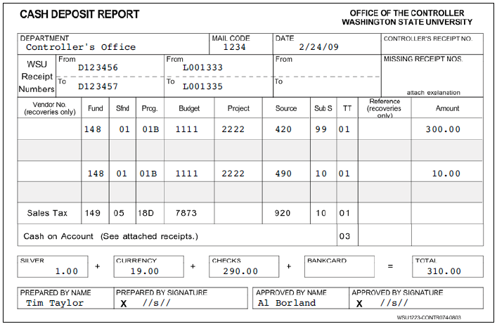 30.53 Appendix: Cash Overages and Shortages | Office of Policies ...