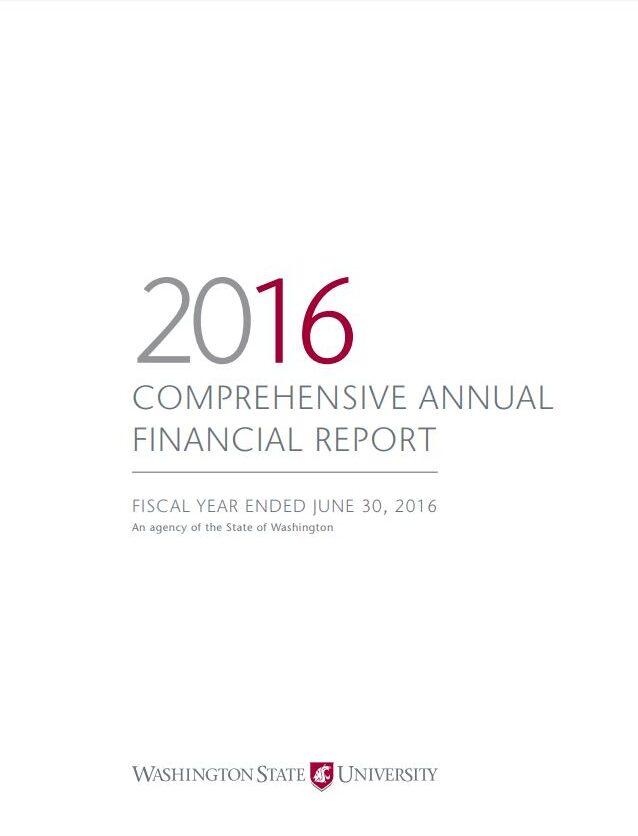 Financial Statements | University Accounting | Washington State University