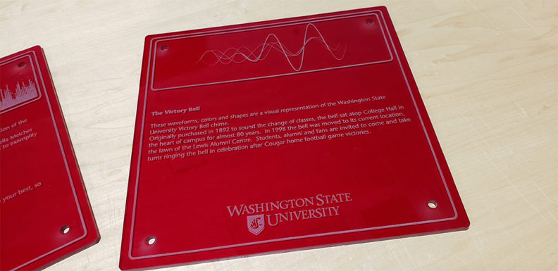 Wall Plaques in The Spark | The Spark | Washington State University