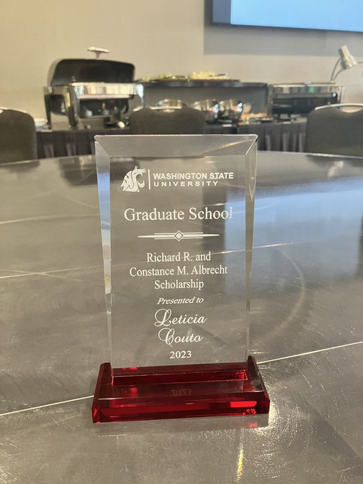 Leti Couto receives WSU Graduate School award | WSU MAC Lab ...