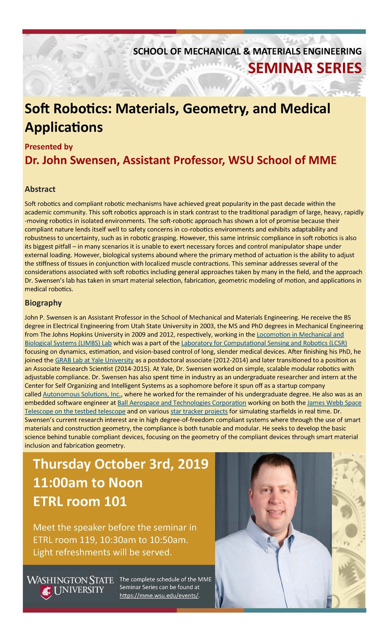 Talk on Soft Robotics: Materials, Geometry, and Medical Applications ...