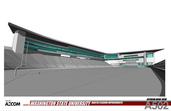 Plans and sketches for new WSU football facilities and Martin Stadium ...