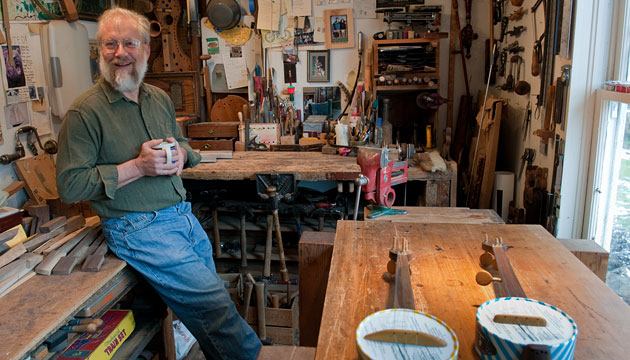 Gallery: John Elwood with canjos and other instruments in his studio ...