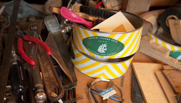 Gallery: John Elwood with canjos and other instruments in his studio ...