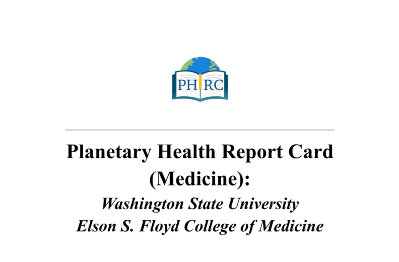2023 Planetary Health Report Card | Elson S. Floyd College of Medicine ...