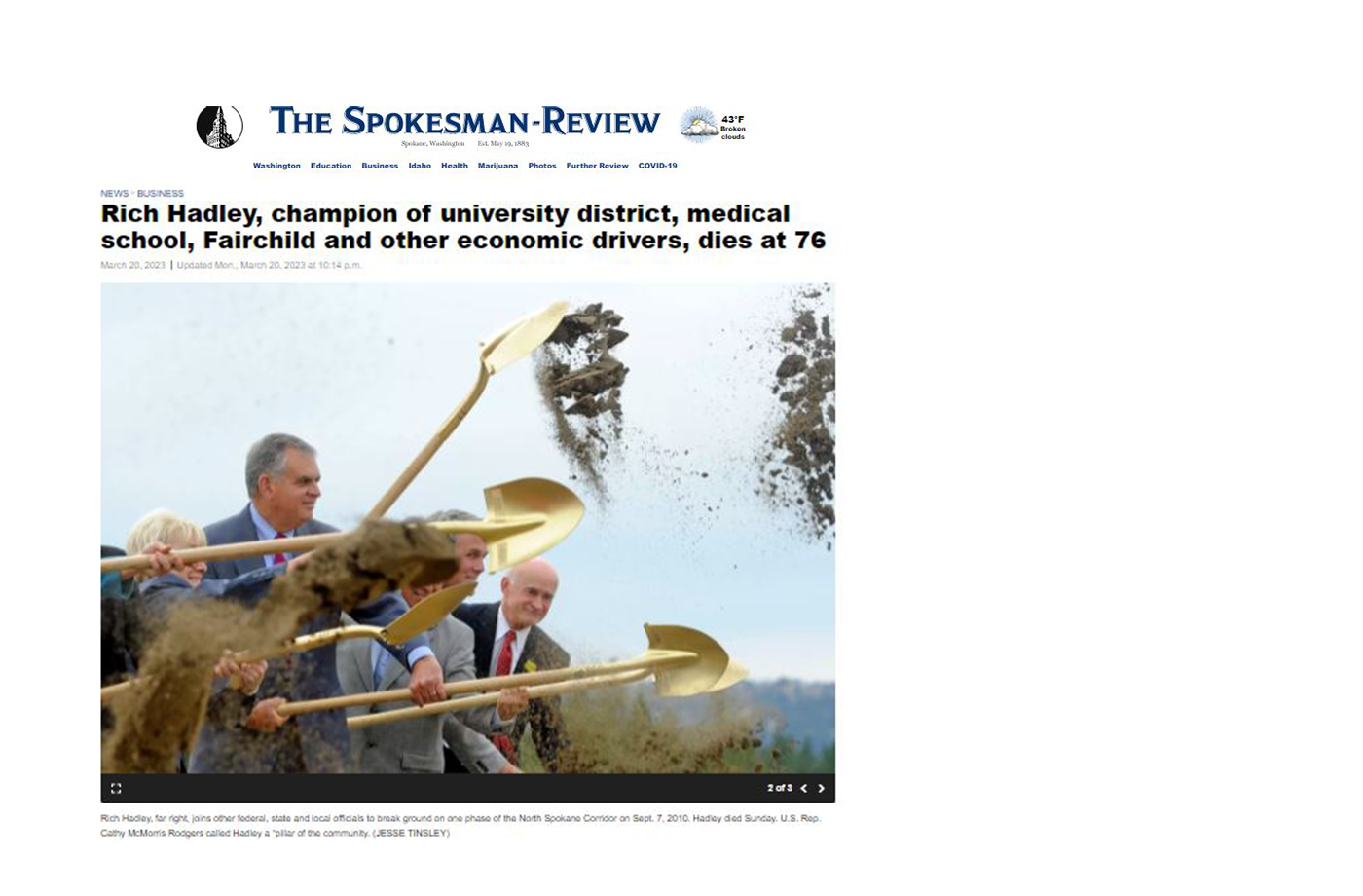 Remembering Rich Hadley | Elson S. Floyd College of Medicine News ...