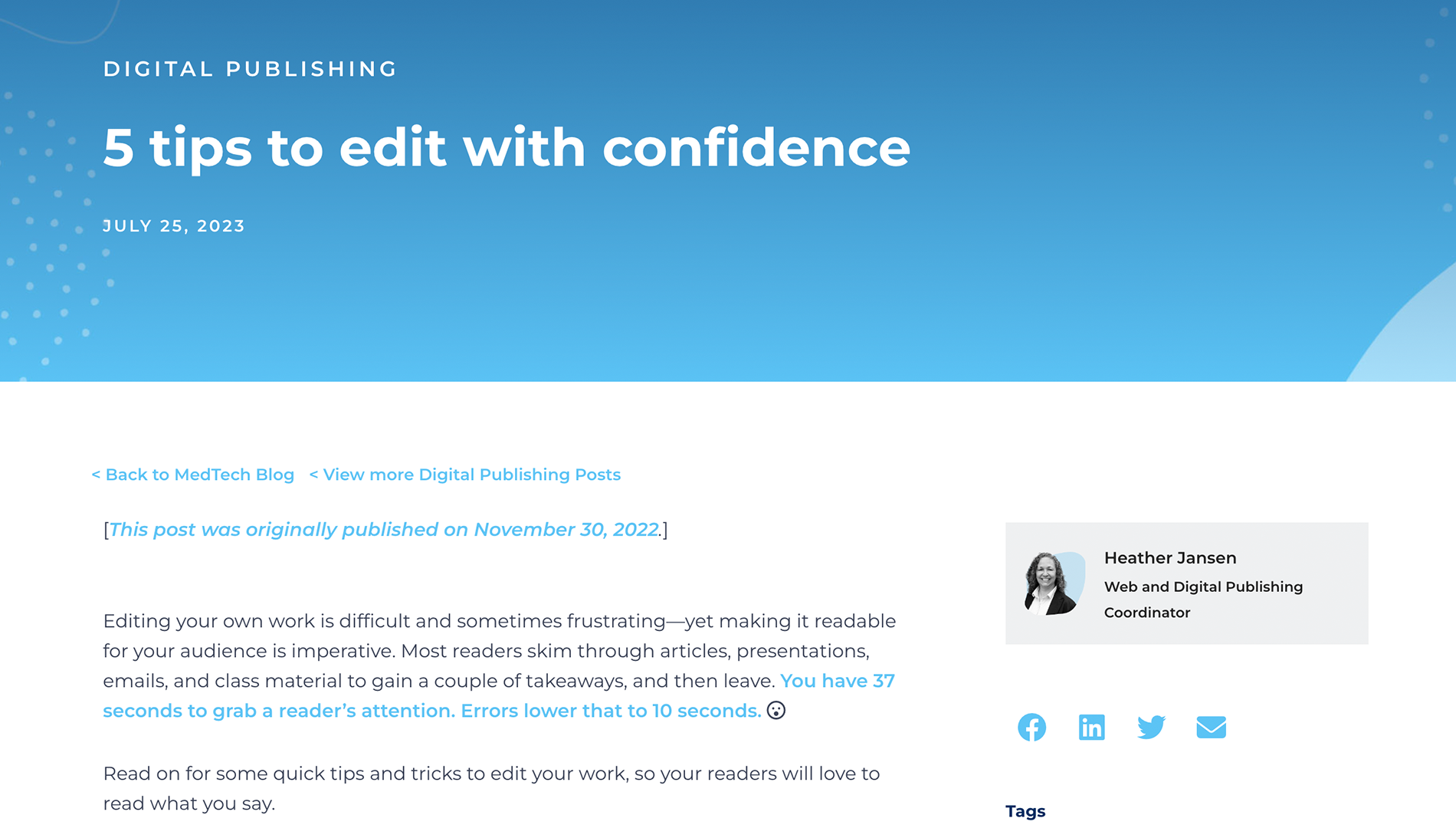 Five Tips to Edit with Confidence | Elson S. Floyd College of Medicine ...