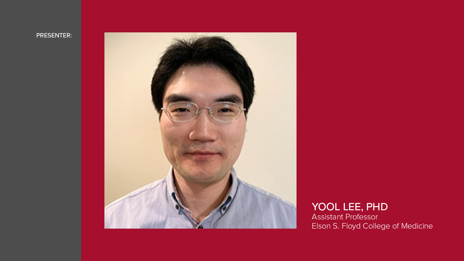 Translational Medicine and Physiology Seminar Series | Elson S. Floyd ...