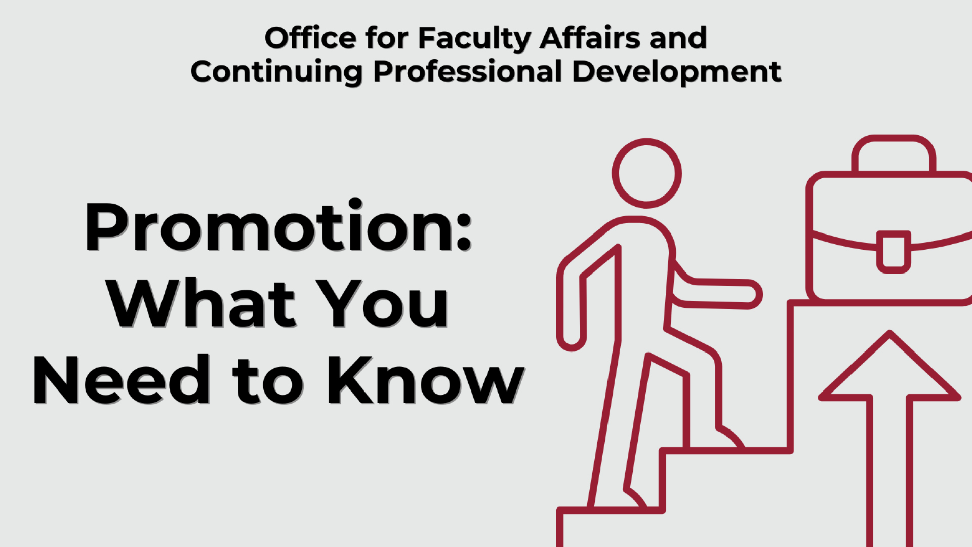 Faculty Development: What You Need to Know About Promotion | Elson S ...