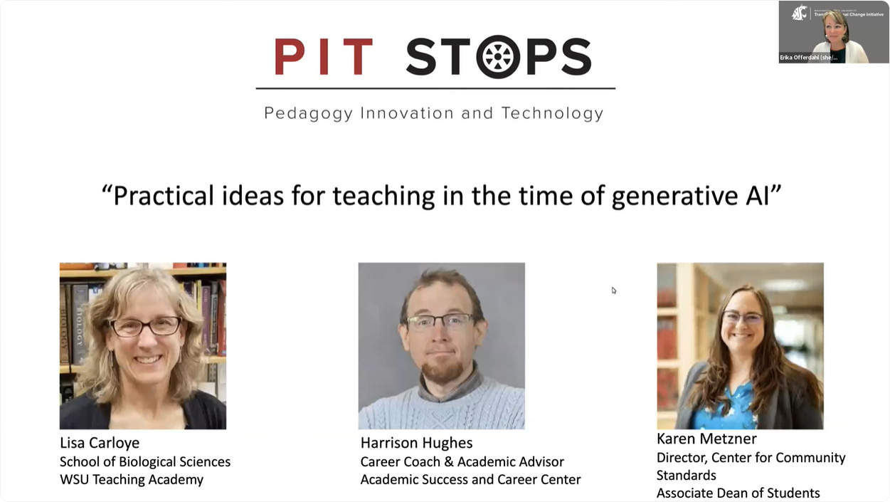 PIT Stops from TCI | Office of the Provost | Washington State University