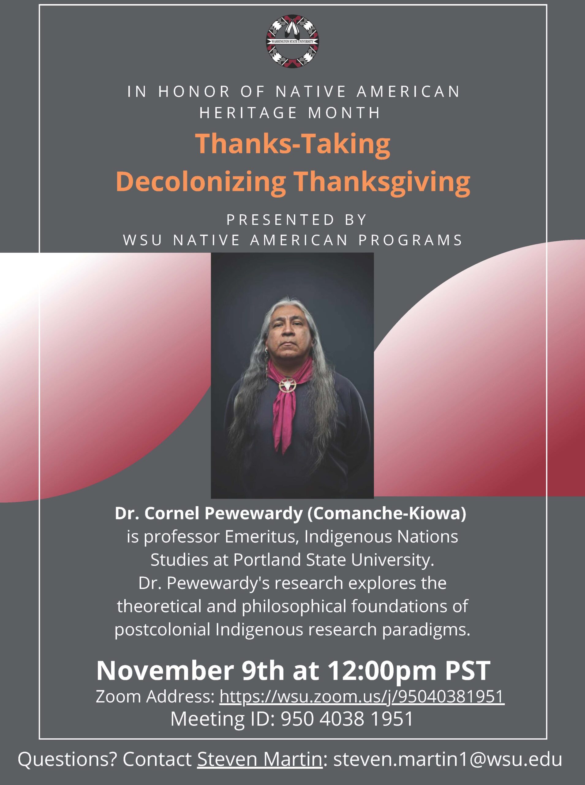 Native American Heritage Month: Dr. Cornel Pewewardy | Office of Tribal ...