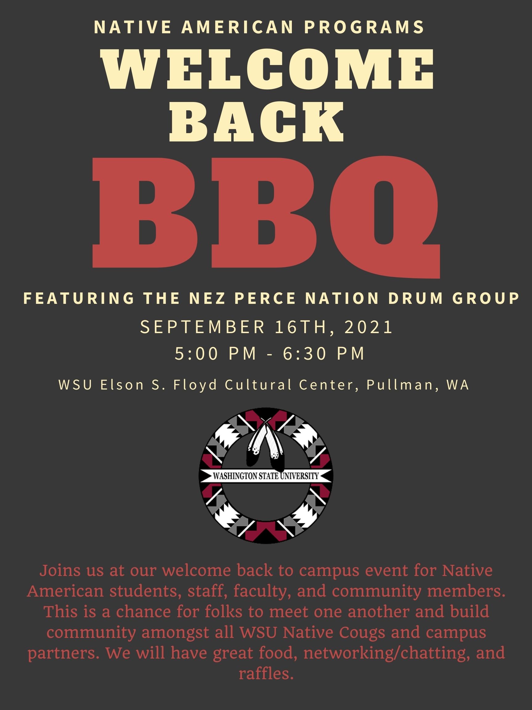 Native American Programs Welcome Back BBQ | Office of Tribal Relations ...