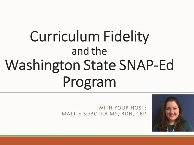 Training for Direct Education | Washington State SNAP-Ed Providers ...