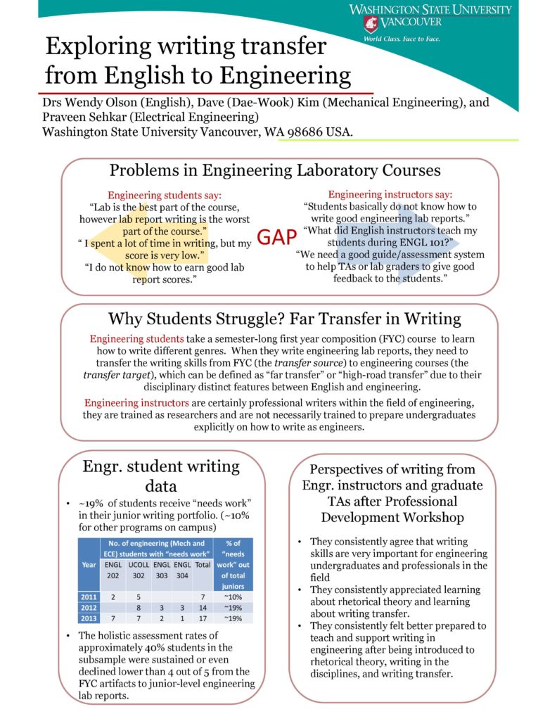 Research Results | Writing Transfer in Engineering | Washington State ...
