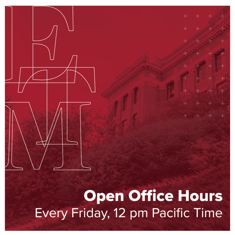 ETM 2025 Open Office Hours | Engineering and Technology Management ...