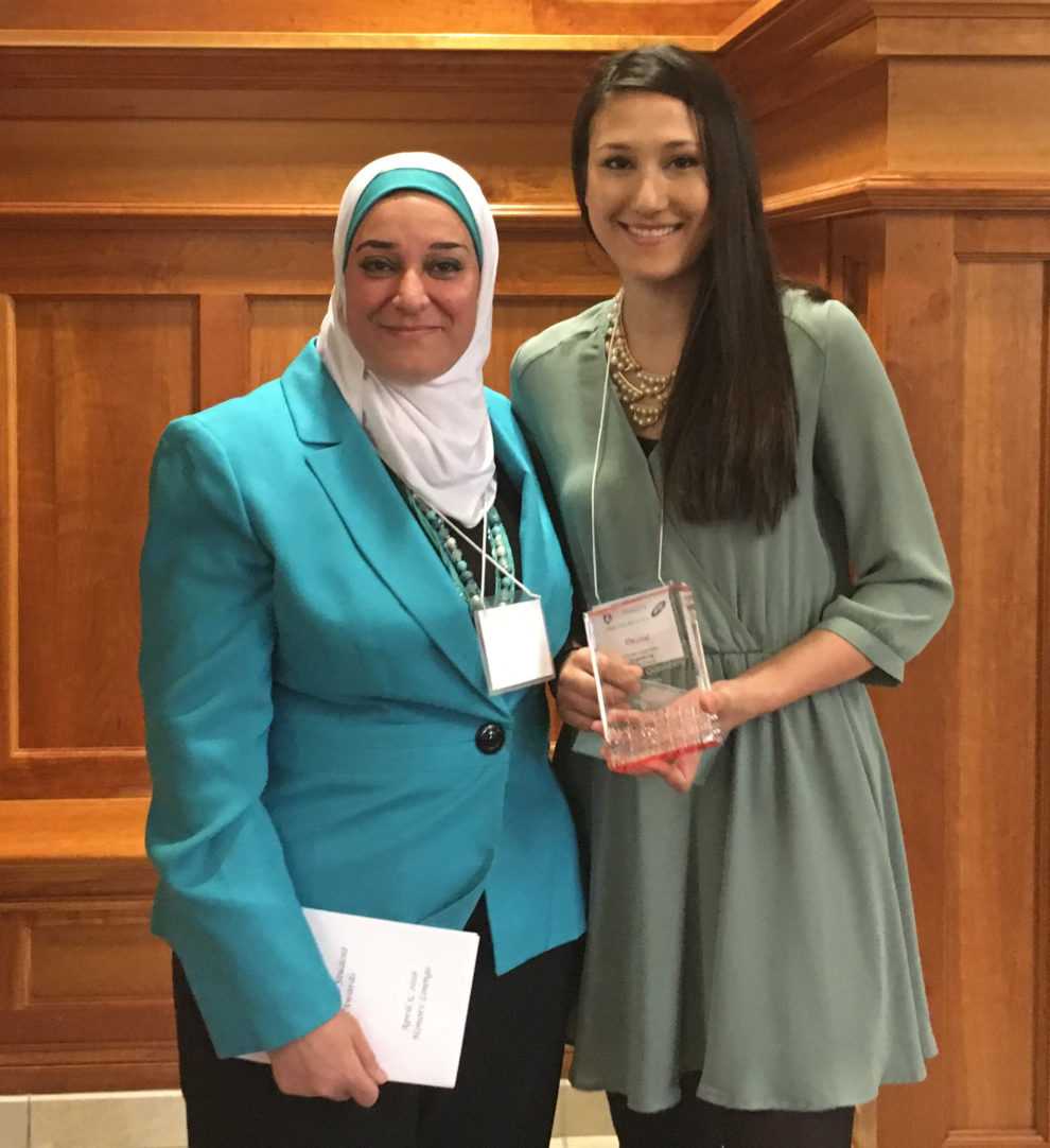 Chrystal Quisenberry receives Harriett B. Rigas Award | Gene and Linda ...