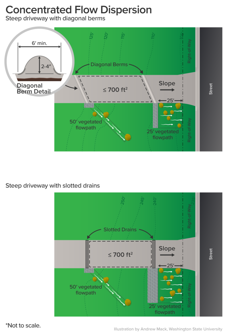 Dispersing water | Rural Stormwater Solutions | Washington State University