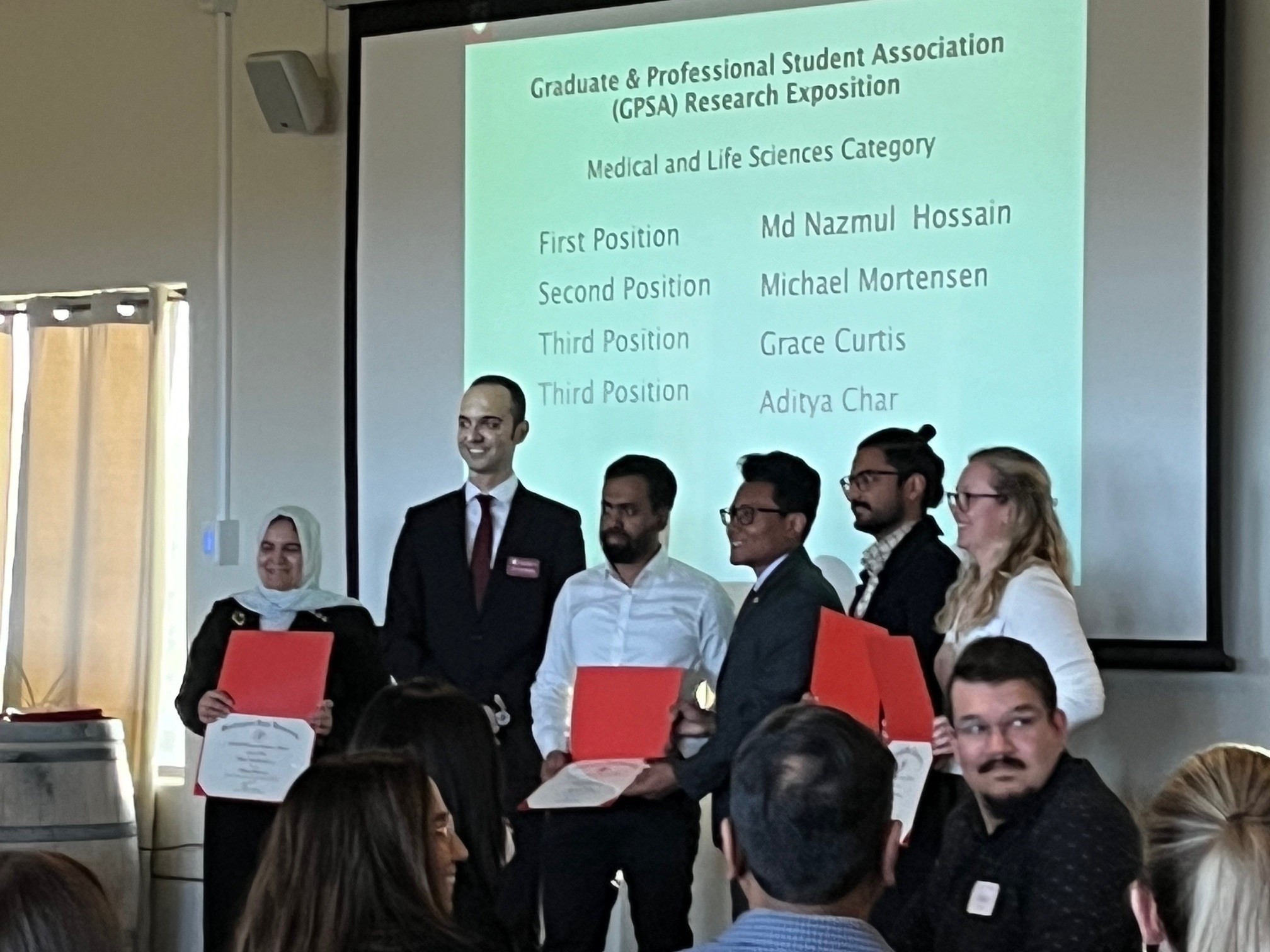 Md Nazmul Hossain takes first place at GPSA Research Exposition ...