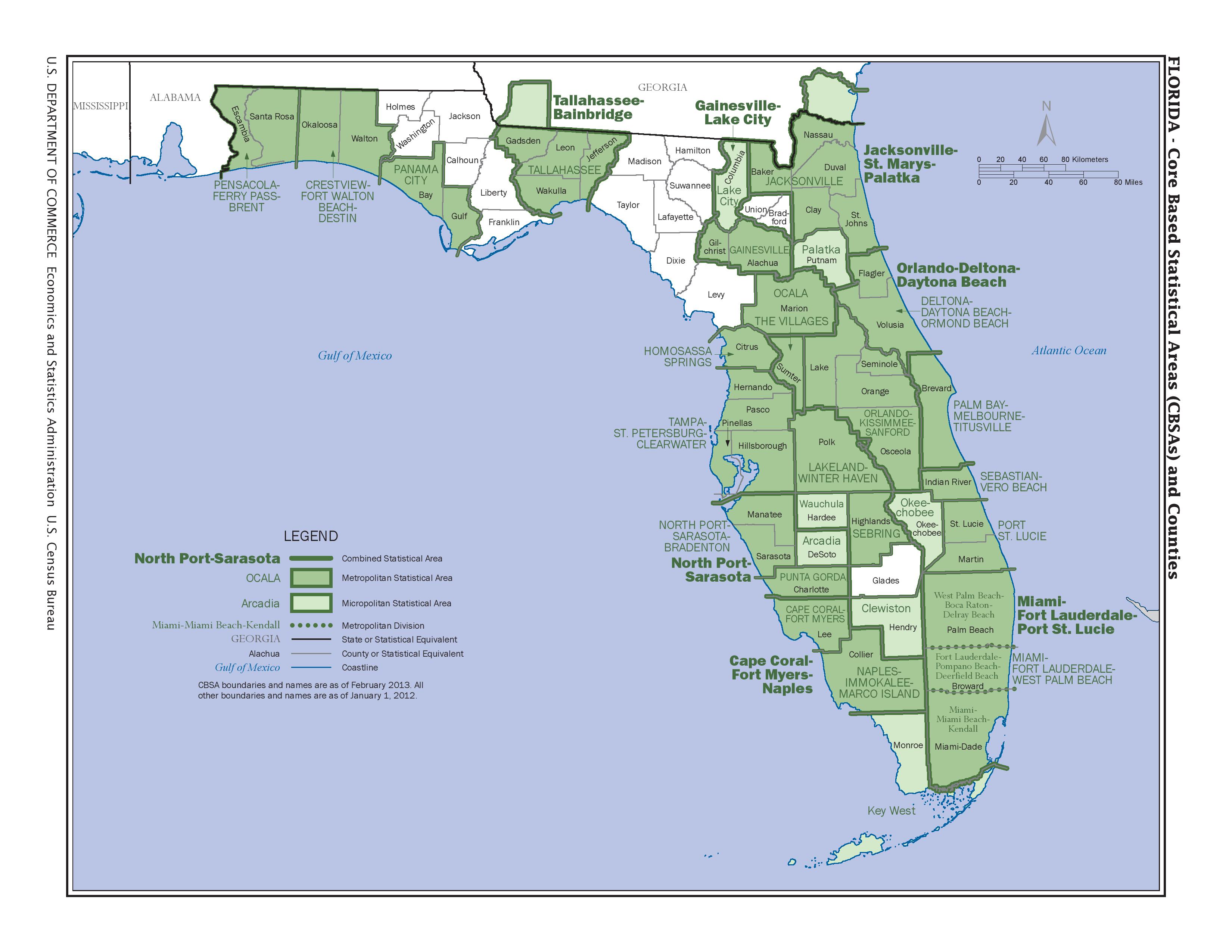 Florida Msa Map